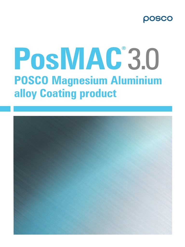 Posmac: Posco Magnesium Aluminium Alloy Coating Product | PDF ...