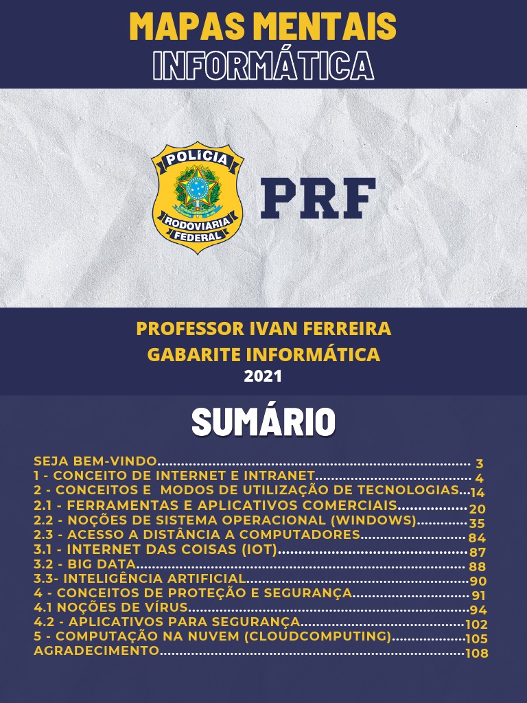 Mapas Mentais - Informática - PRF 2021 | PDF | Sistema de Nomes de Domínio (DNS) | Protocolo de ...
