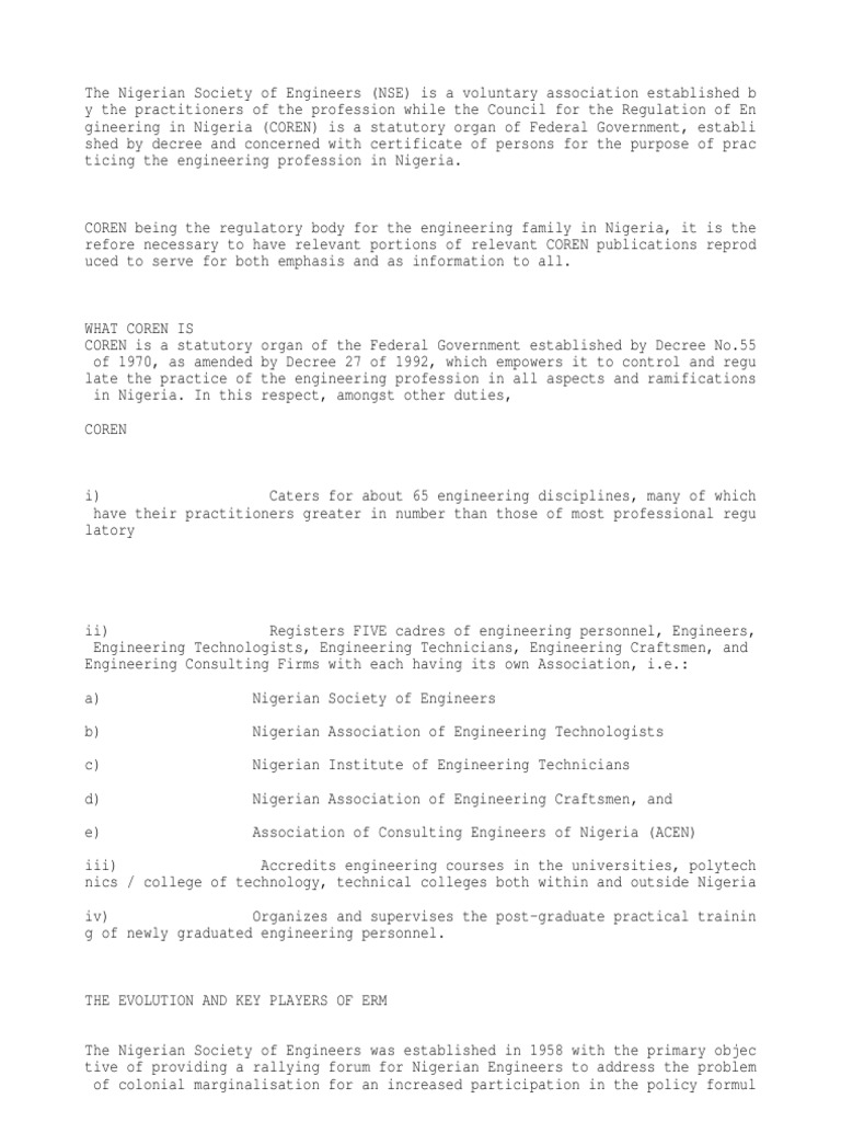 Coren | PDF | Engineer | Engineering