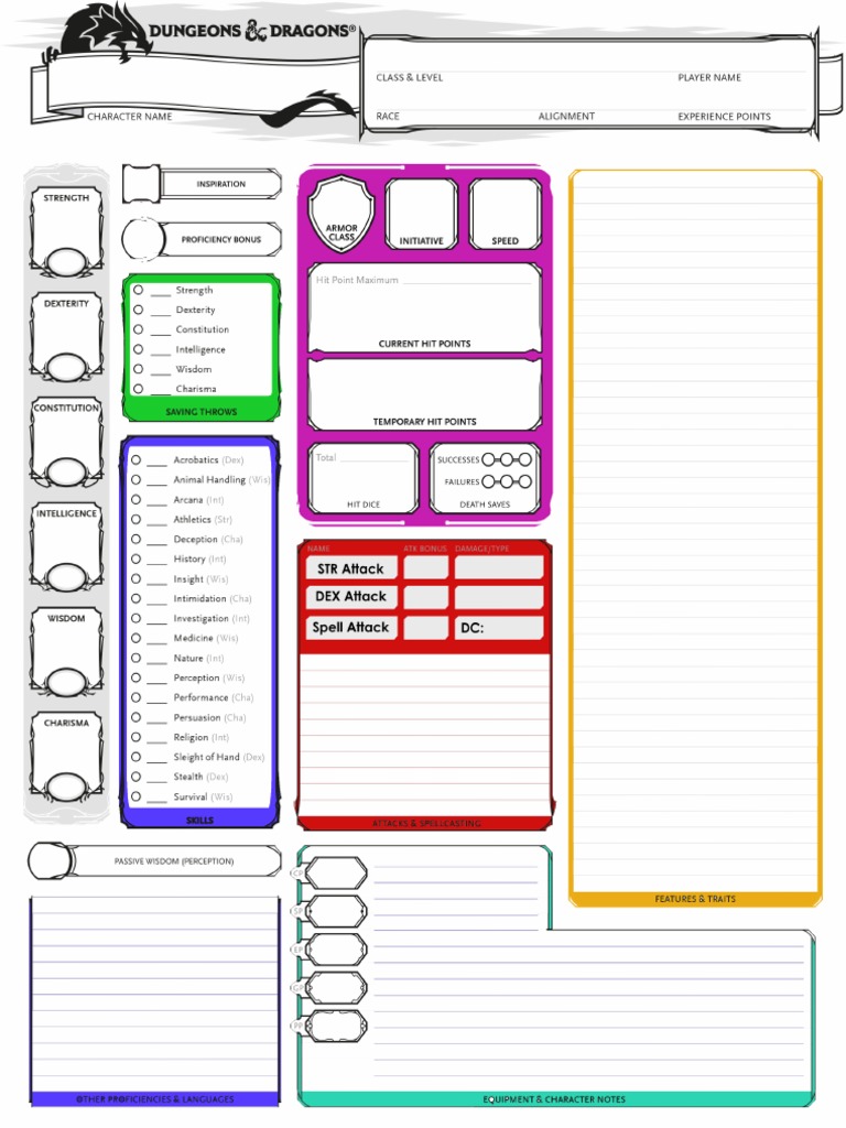 746043-Character Sheet - Colour Version | PDF
