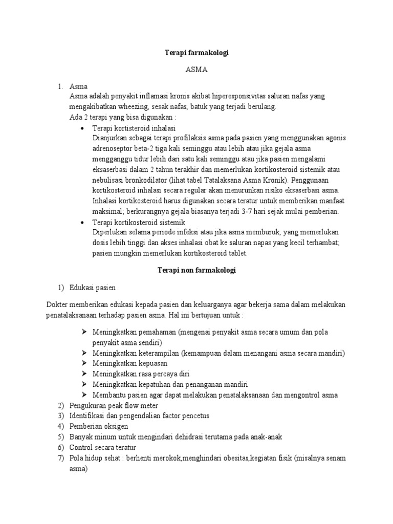 Fso Terapi Farmakologi&non Farmakologi. | PDF