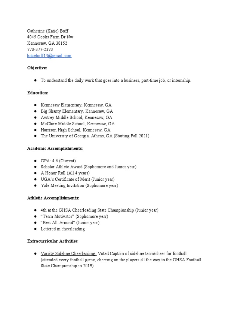 Resume Yur | Download Free PDF | Cheerleading | Schools