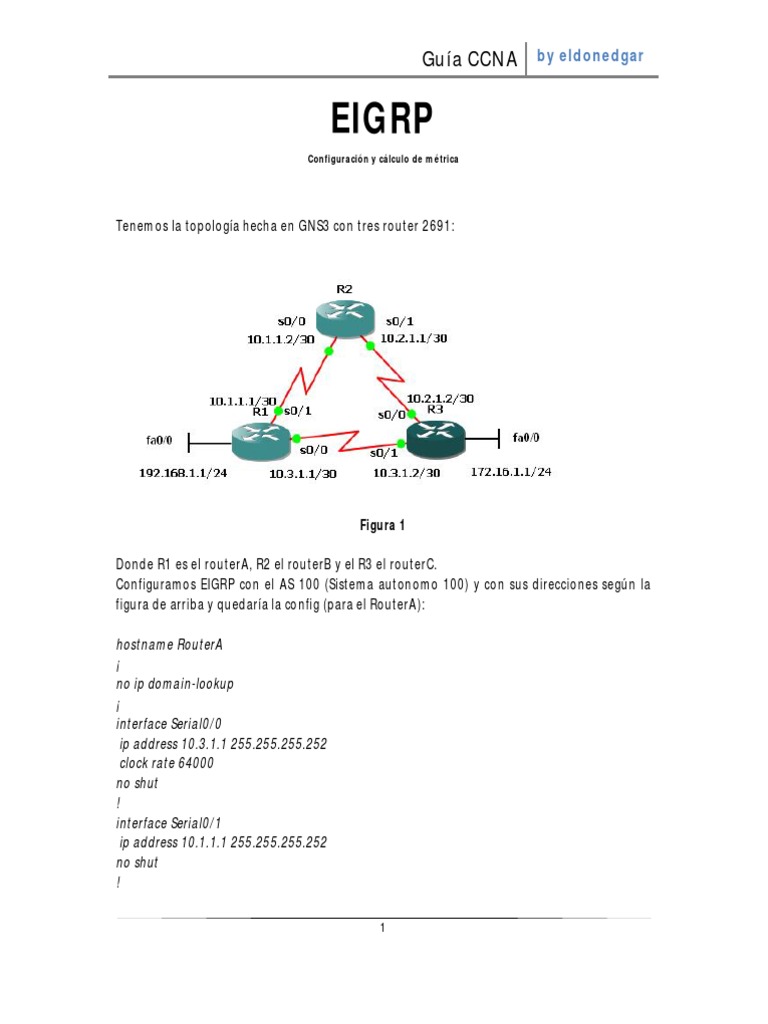 Metrica-EIGRP | Router (Informática) | Estándares de redes