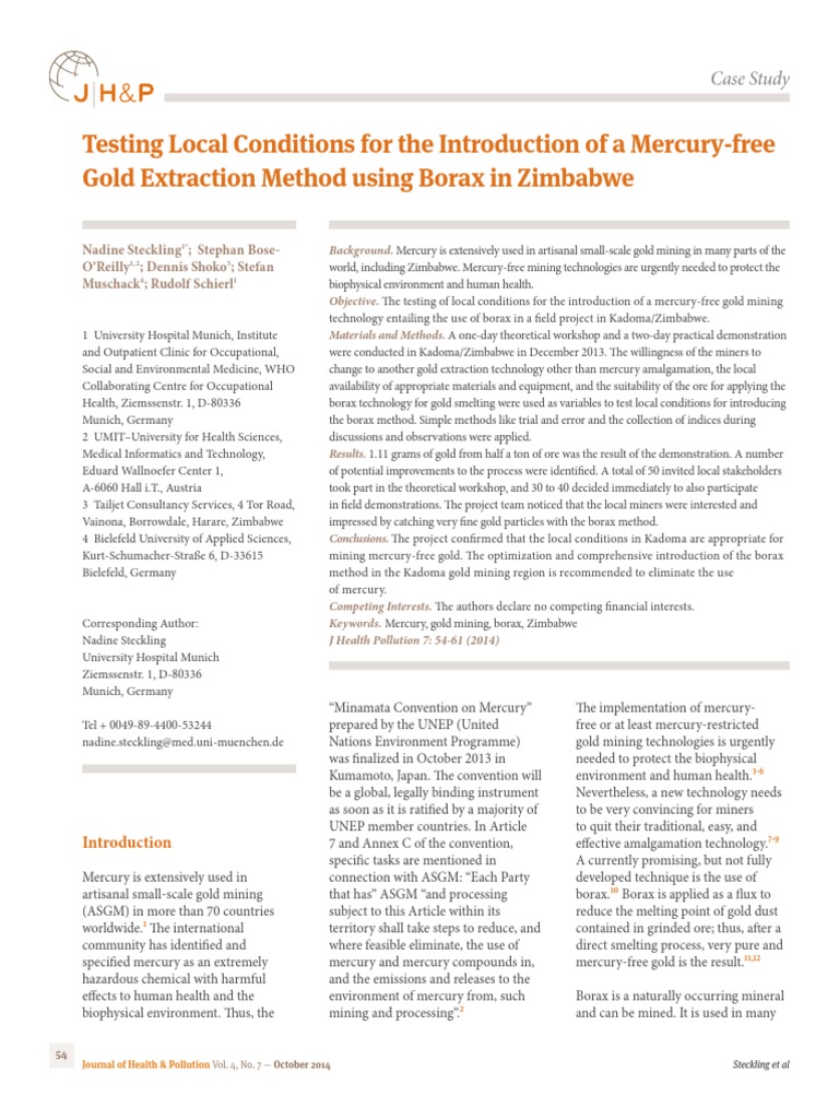 Gold Extraction Method Using Borax 1 | PDF | Gold Mining | Mining