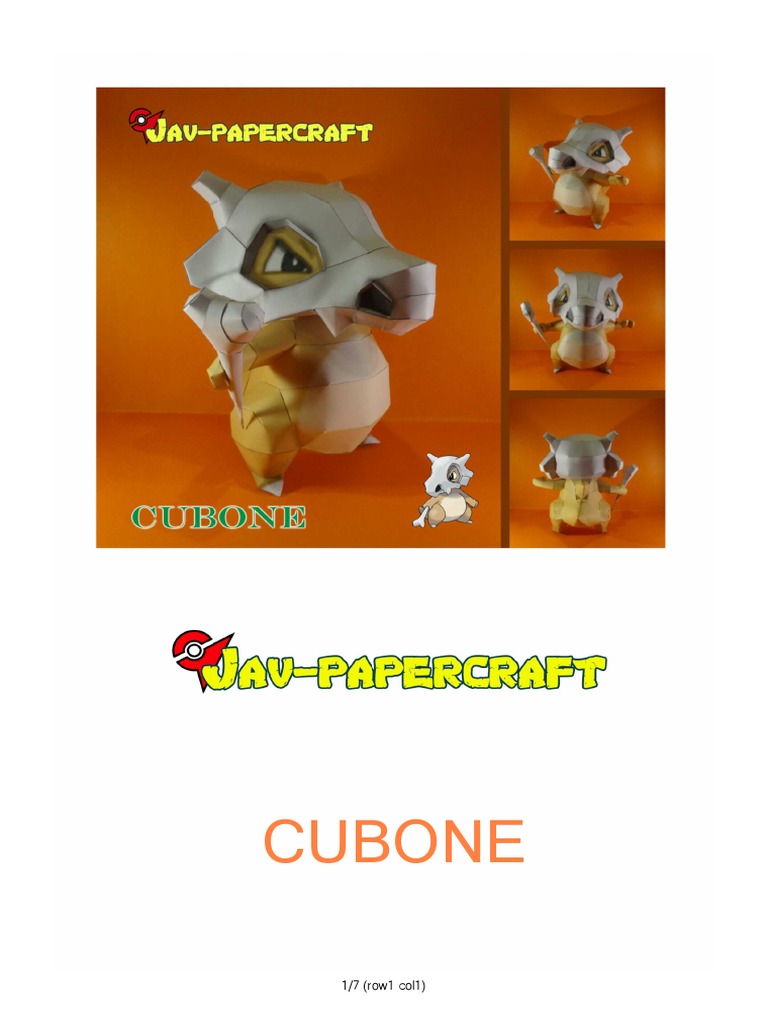 Cubone Lineless | PDF