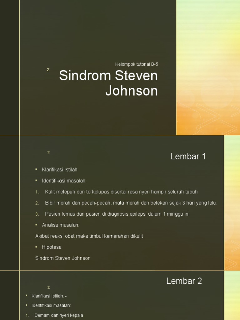Sindrom Steven Johnson | PDF