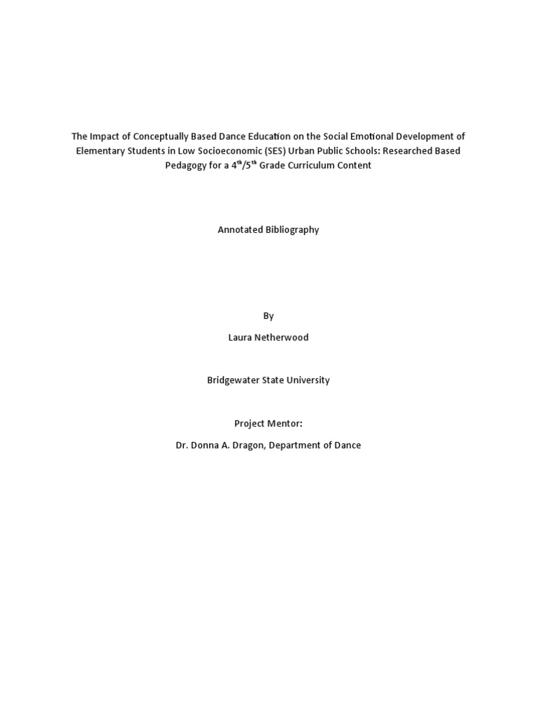 Annotated Bibliography | PDF | Constructivism (Philosophy Of Education ...