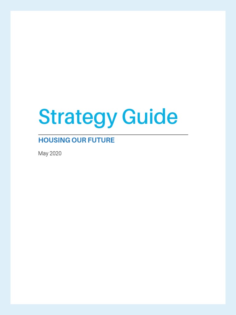 LISC Strategy Guide - 5-26-2020 | PDF | Affordable Housing | Section 8 (Housing)