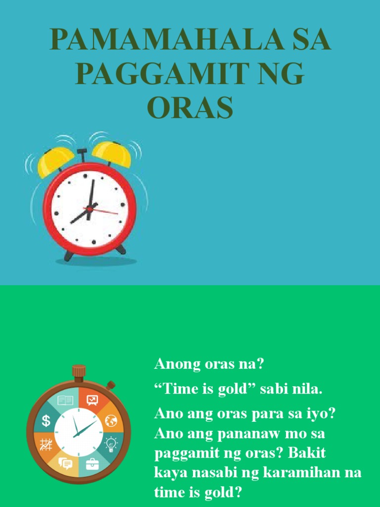 E9 Pamamahala Sa Paggamit NG Oras | PDF
