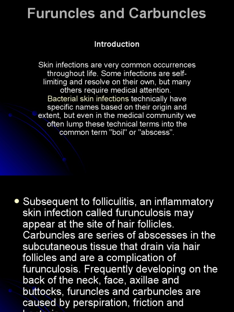 Furuncles and Carbuncles | PDF | Diseases And Disorders | Health Sciences