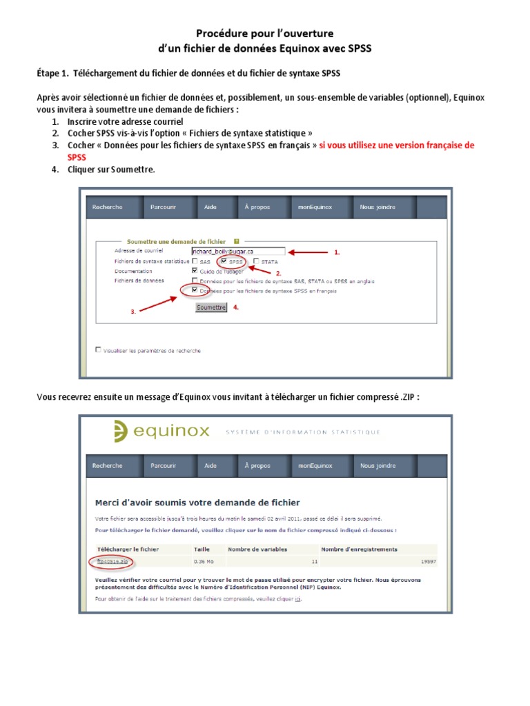 Ouvrir Fichier Equinox avec SPSS | PDF | Fichier informatique | Ingénierie informatique