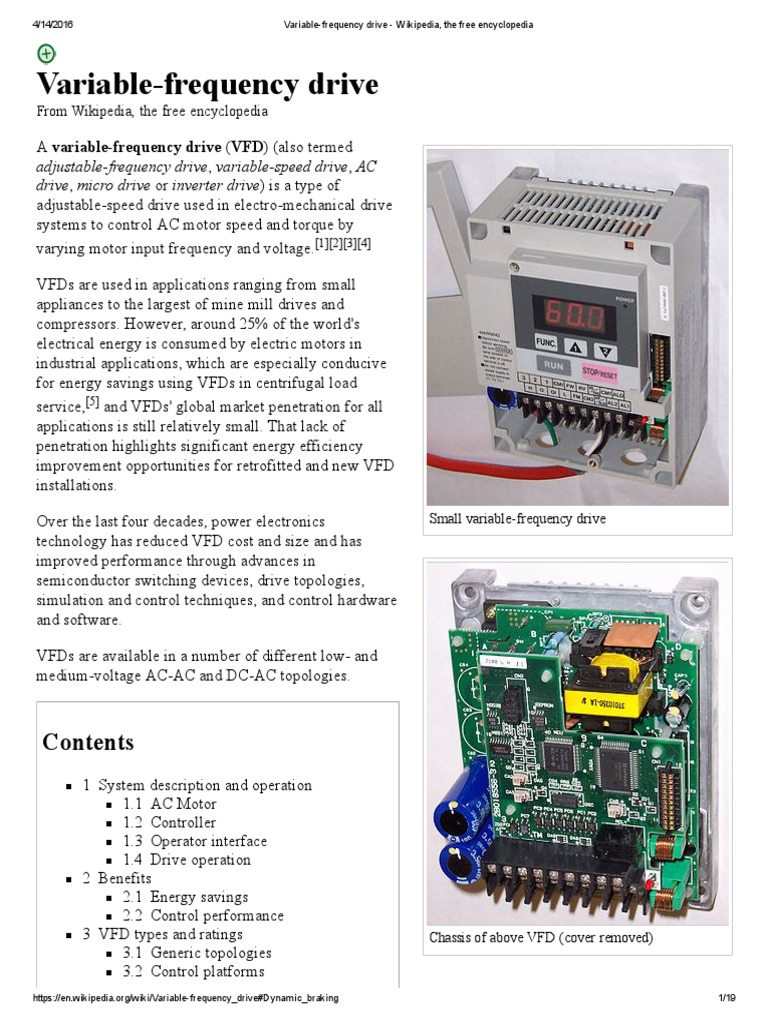 Variable Frequency Drive | PDF | Power Inverter | Electric Motor