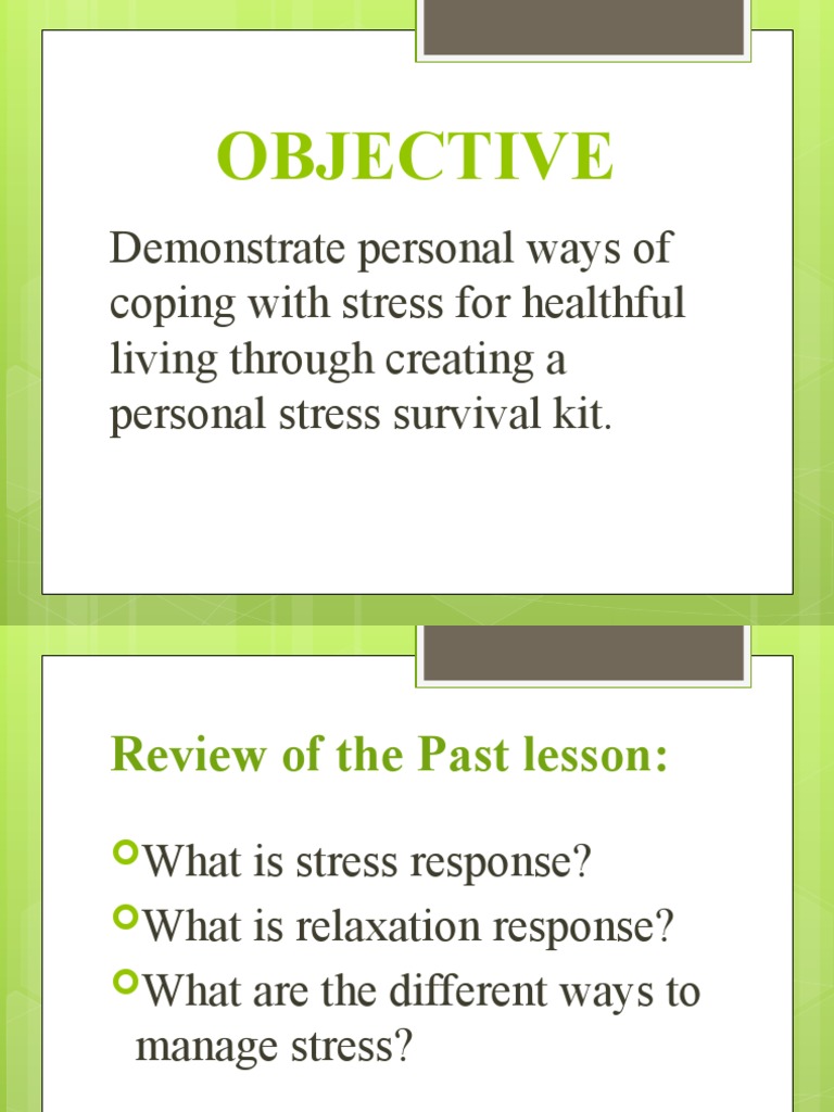 Personal Stress Survival Kit | PDF