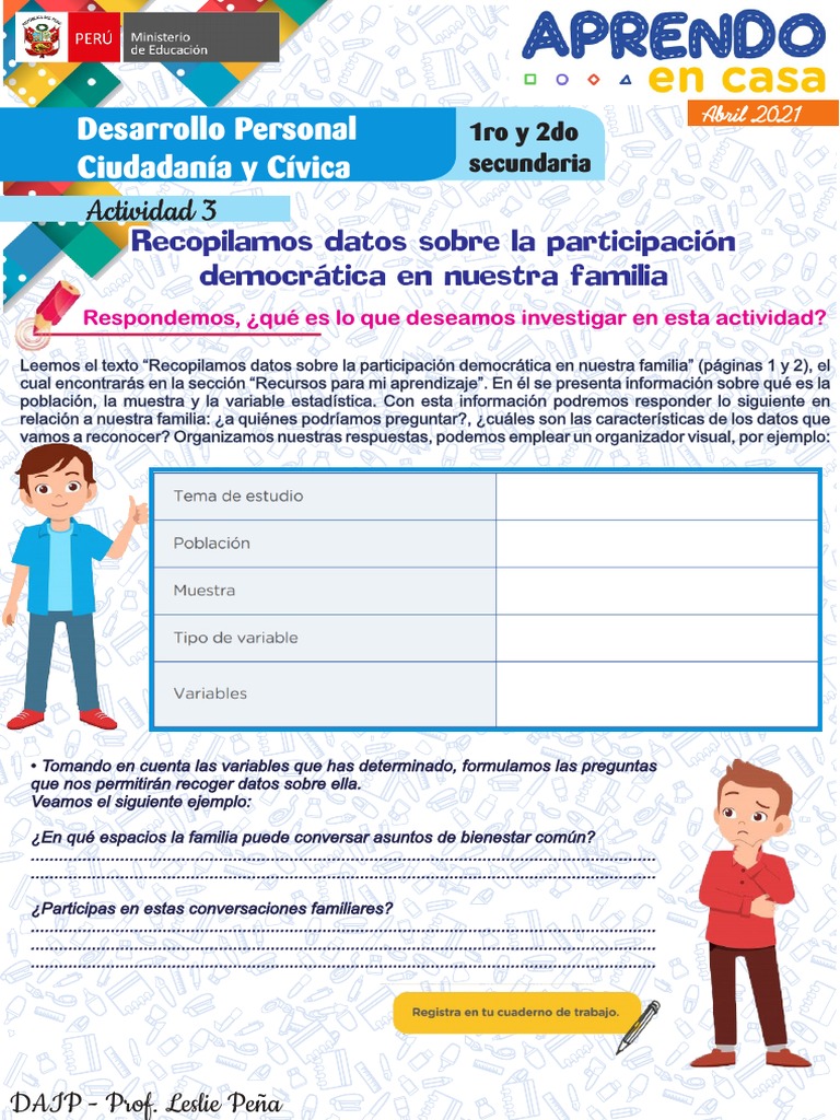 DPCC 1 y 2 Actividad 3 | PDF | Información | Aprendizaje