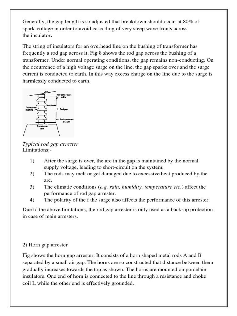 Typical Rod Gap Arrester | PDF | Transformer | Insulator (Electricity)