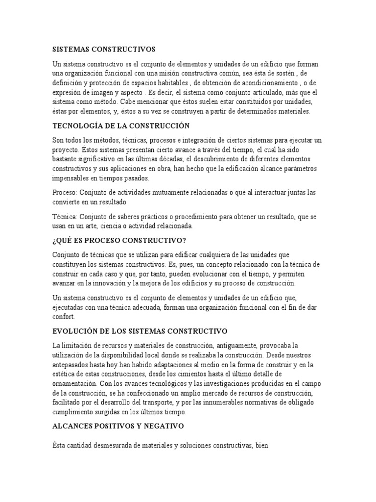 Sistemas Constructivos | PDF | Aislamiento térmico | Hormigón