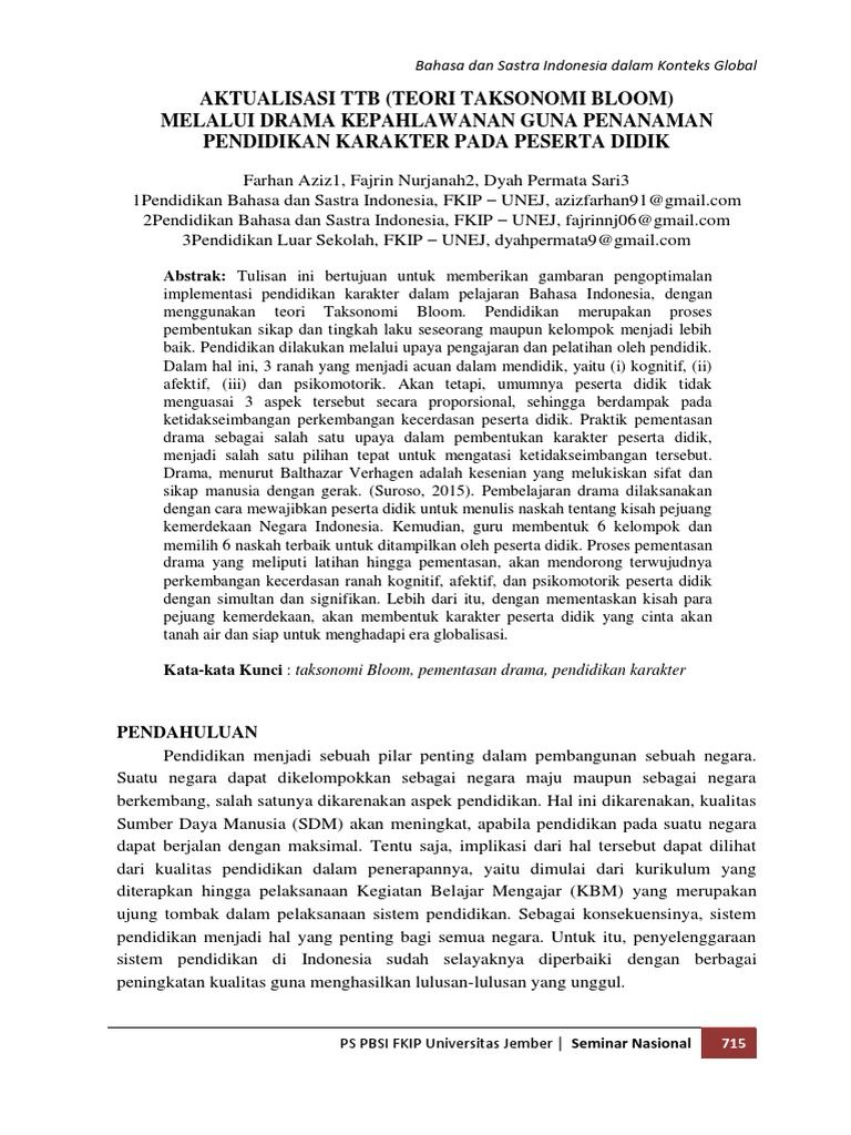 Teori Taksonomis Bloom | PDF