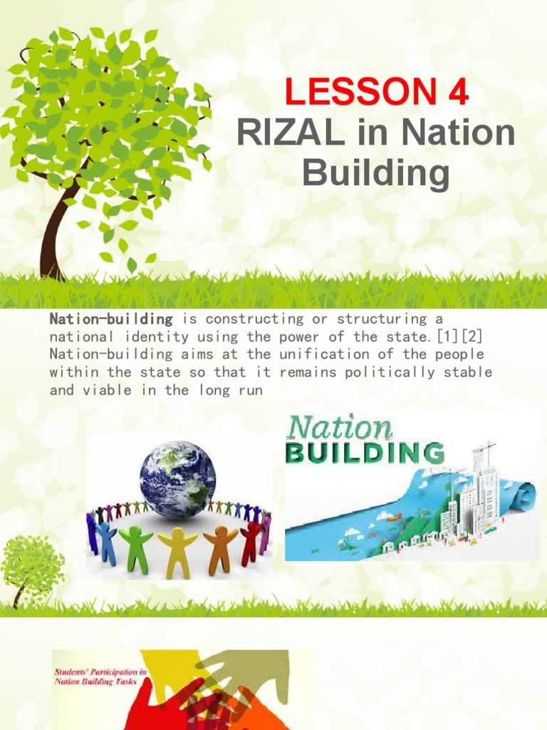 Lesson 4rizal in Nation Building | PDF | Politics | Social Science