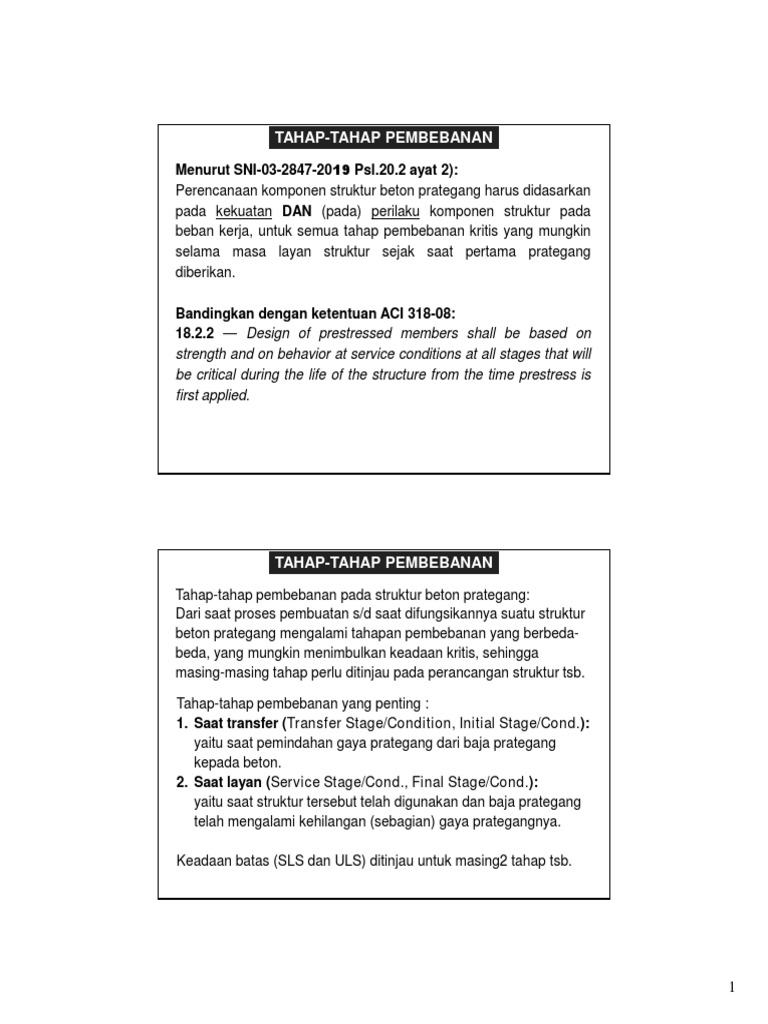 4.1 Ahap-Tahap Pembebanan | PDF