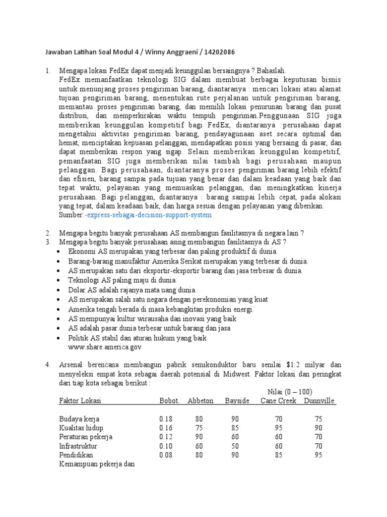 Latihan Soal Oscm 2 | PDF