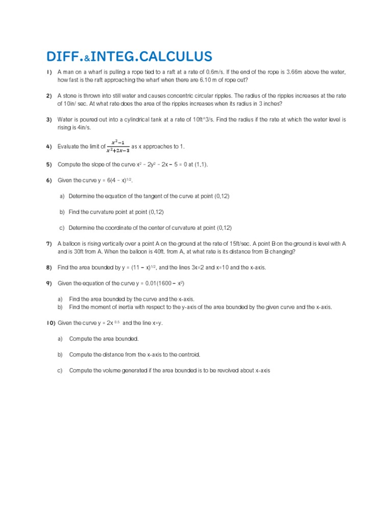 Differential and Integral | PDF | Teaching Methods & Materials