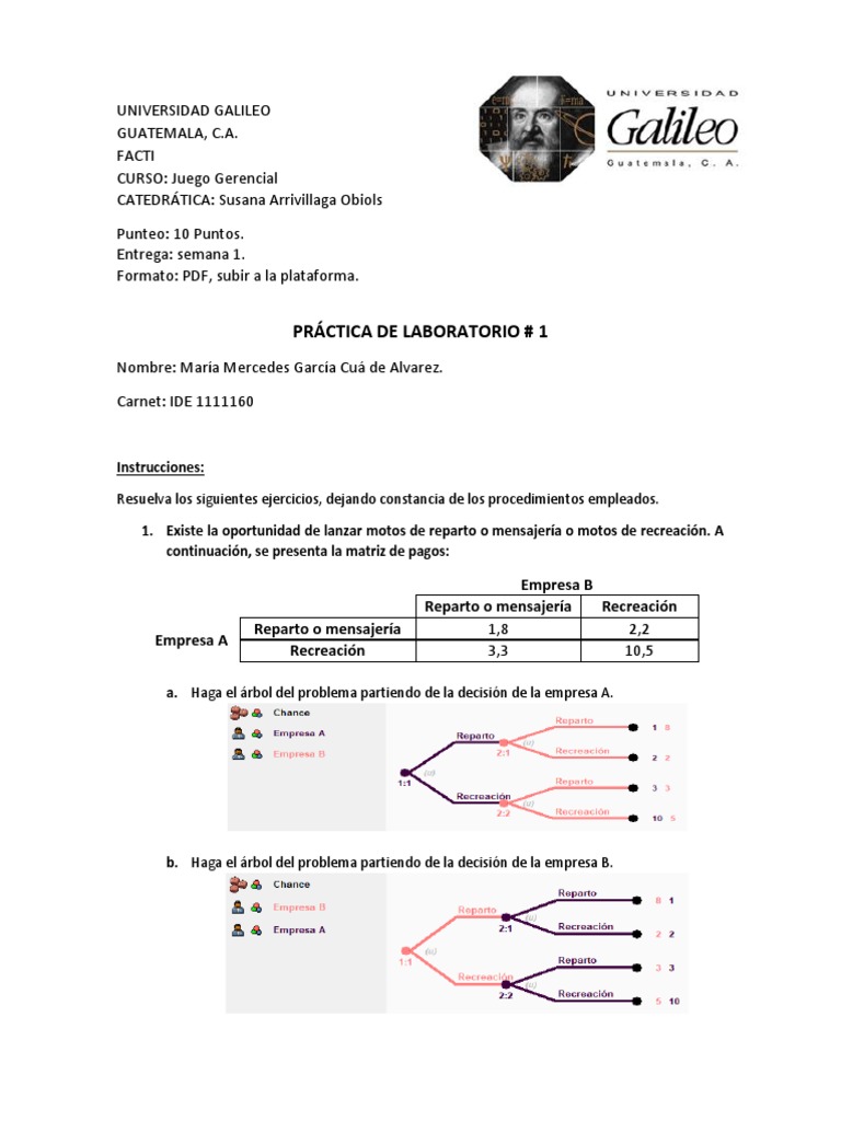 PR Ctica de Laboratorio 1 | PDF | Aplicación movil | Teoría de juego