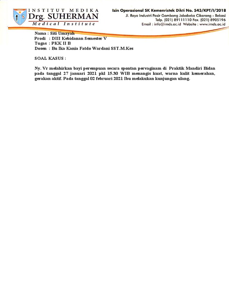 Asuhan Kebidanan Neonatus Sehat | PDF