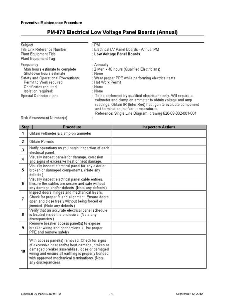 Electrical LV Panelboards (Annual) | PDF | Electrician | Electrical Wiring