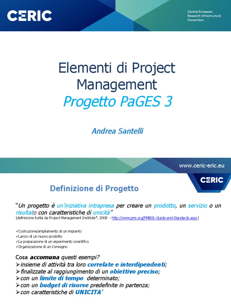 Elementi Di Project Management | PDF