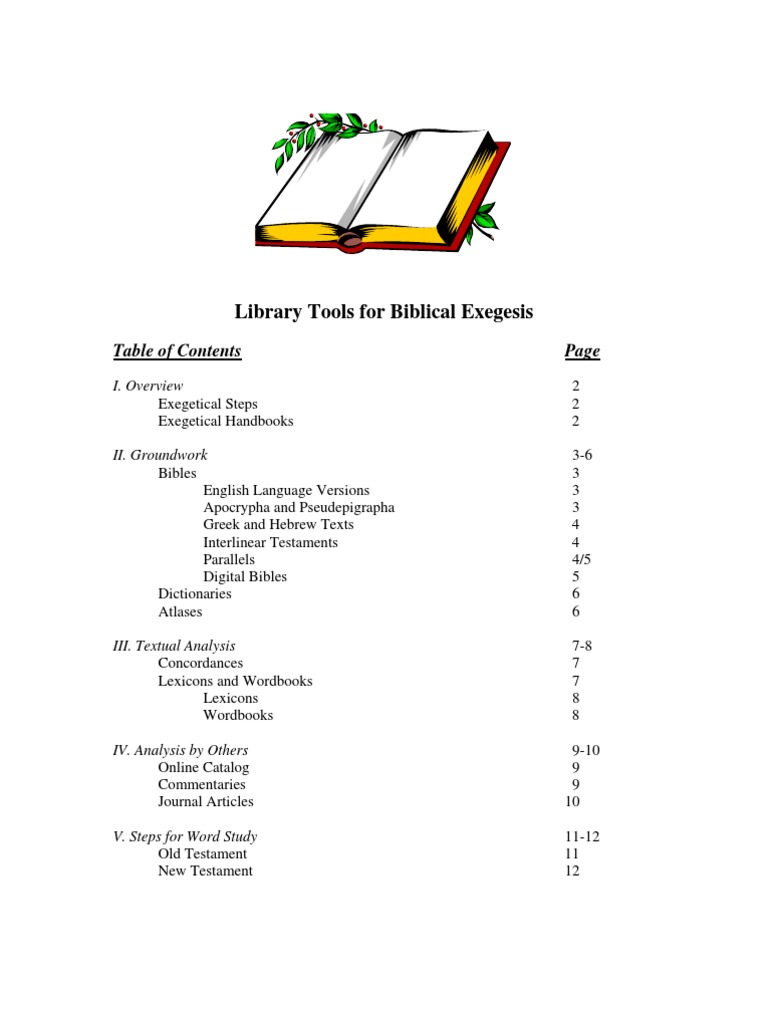 Biblical Exegesis Essential Steps and Tools | Exegesis | King James ...