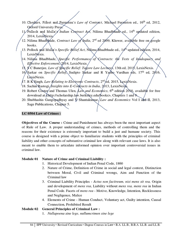 Law Curriculum: Criminal & Contract Law | PDF | Mens Rea | Criminal Law