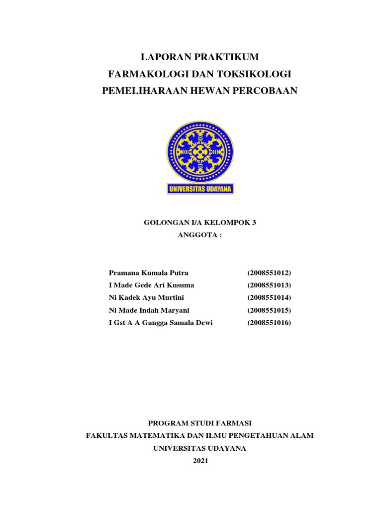 Praktikum Farmakologi Dan Toksikologi 1 Pdf