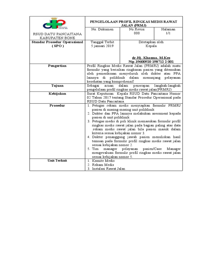 Spo PRMRJ | PDF | Kesehatan Holistik | Sains & Matematika