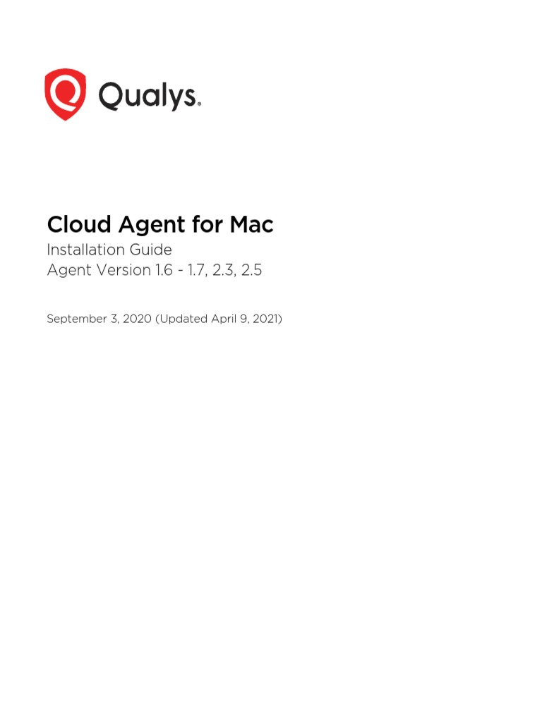 Qualys Cloud Agent Mac Install Guide | PDF | Proxy Server | Installation (Computer Programs)