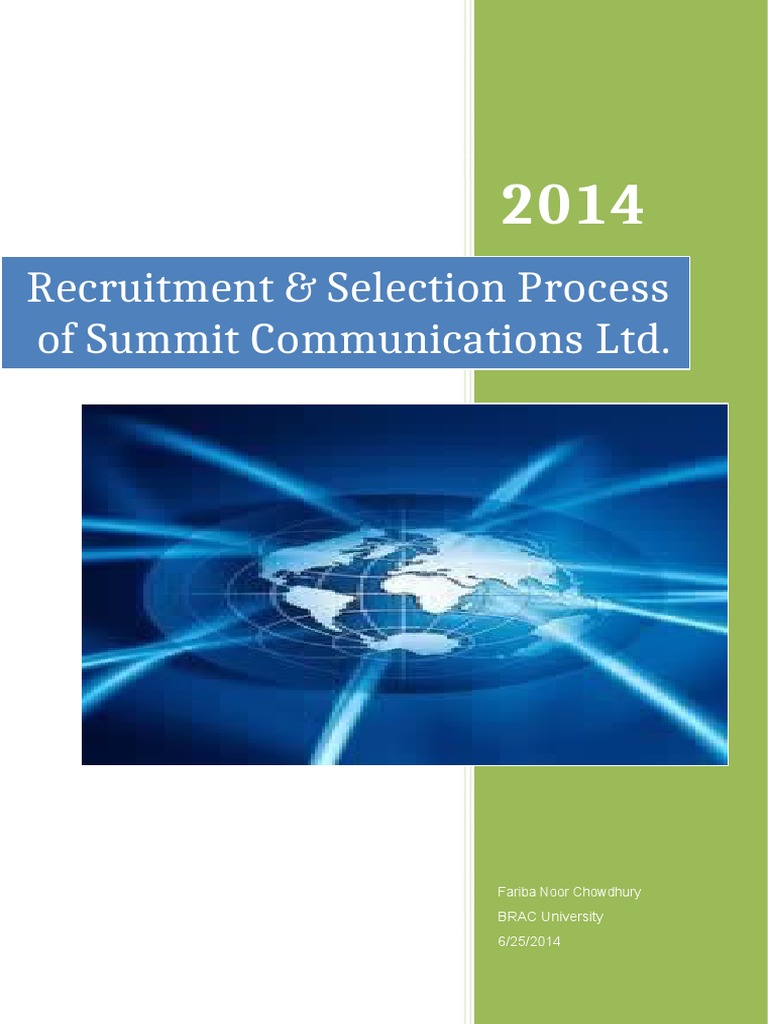 Summit Communication | PDF | Recruitment | Computer Network