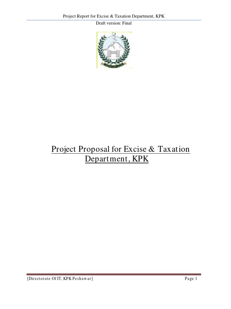 KPK Excise & Taxation IT Report | PDF | File Transfer Protocol ...