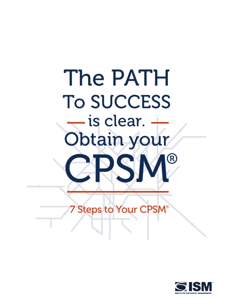 ISM - 7-Steps-to-your-CPSM | PDF | Test (Assessment) | Communication
