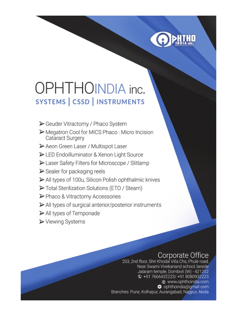 OPHTHO Brochure | PDF