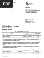 Benefit Verification Letter: Social Security Administration | PDF ...