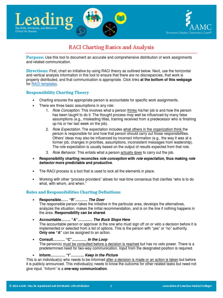 RACI Charting and Analysis | PDF | Information | Psychology