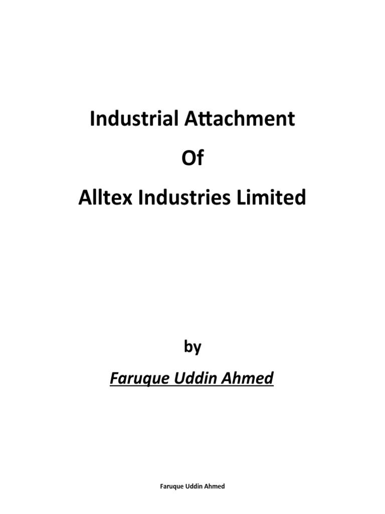 Alltex Industries Ltd: Industrial Overview | PDF | Loom | Weaving
