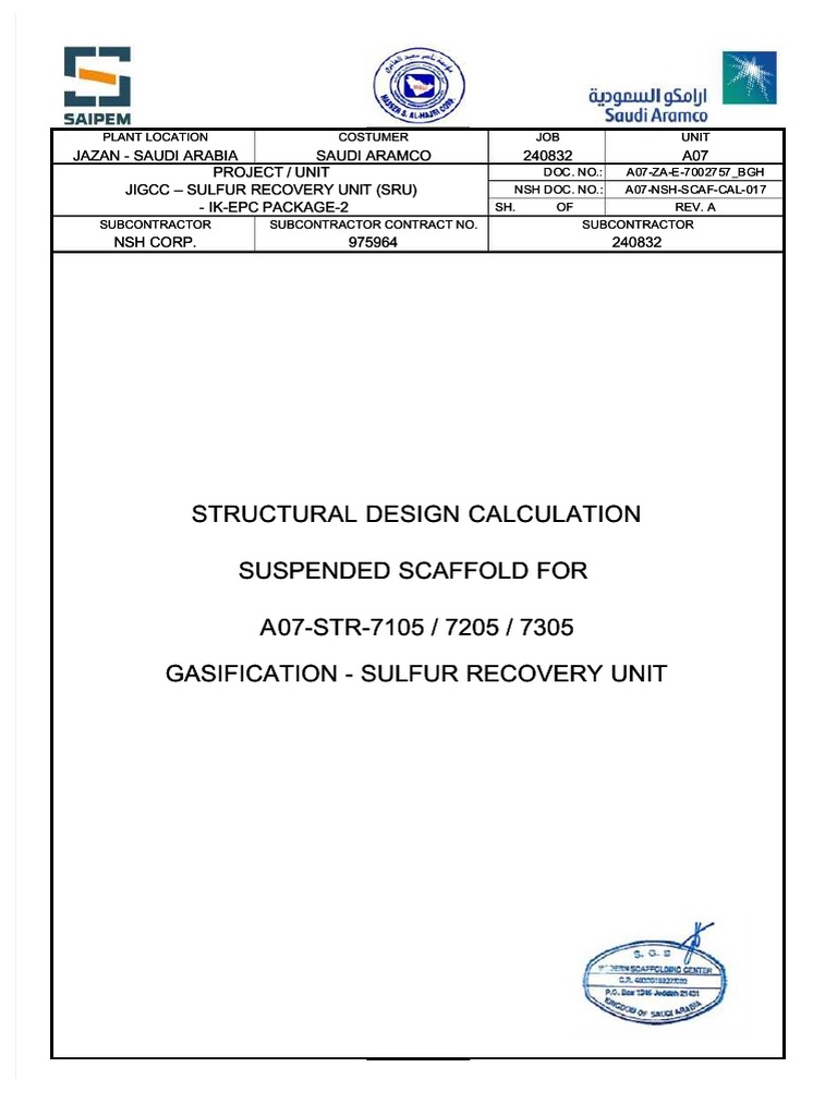 Structural Design Calculation Structural Design Calculation | PDF ...