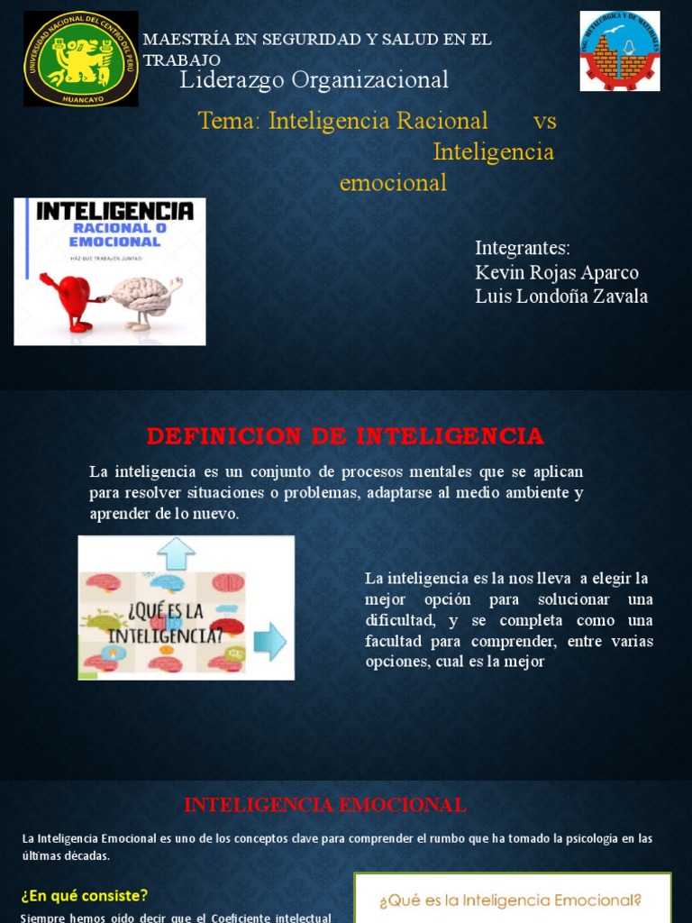 Inteligencia Emocional Vs Racional | PDF | Inteligencia | Inteligencia ...