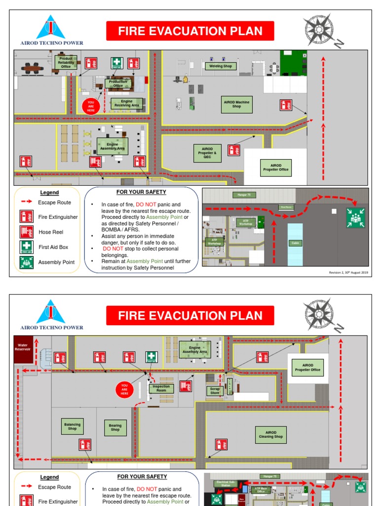 Fire Evacuation Plan-Production Floor | PDF
