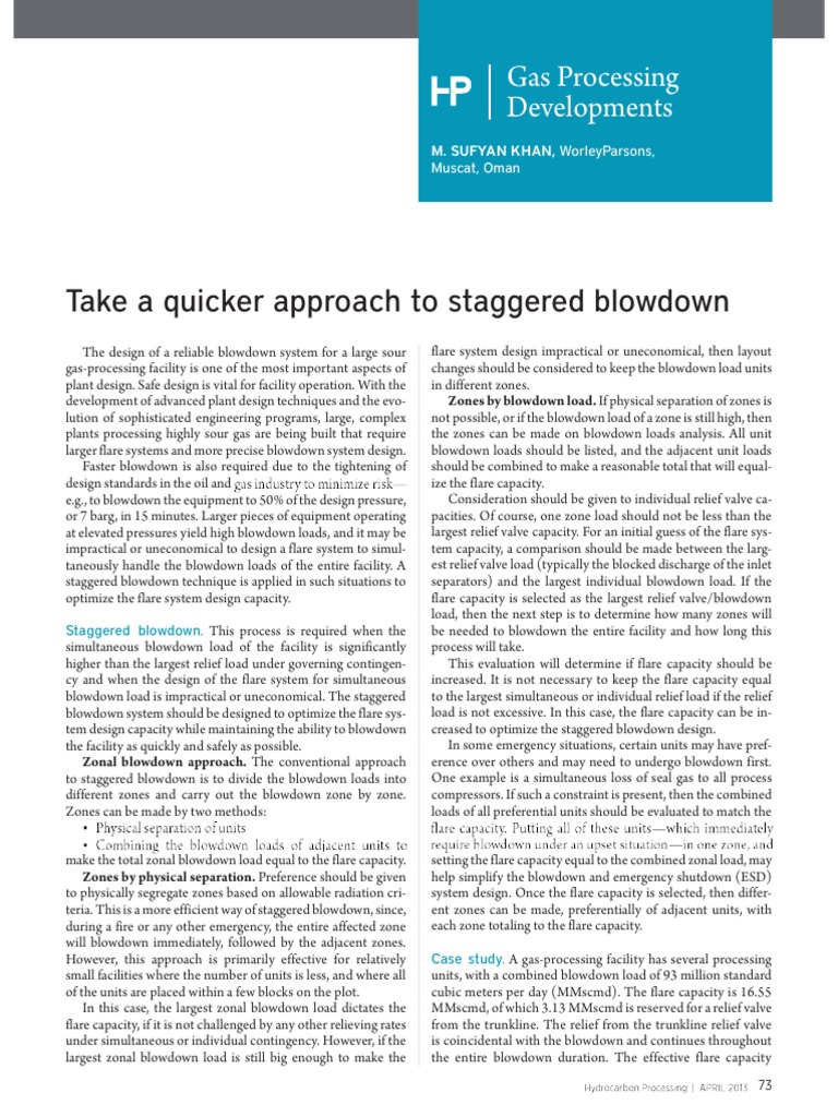 Take A Quicker Approach To Staggered Blowdown | PDF | Foreign Language ...