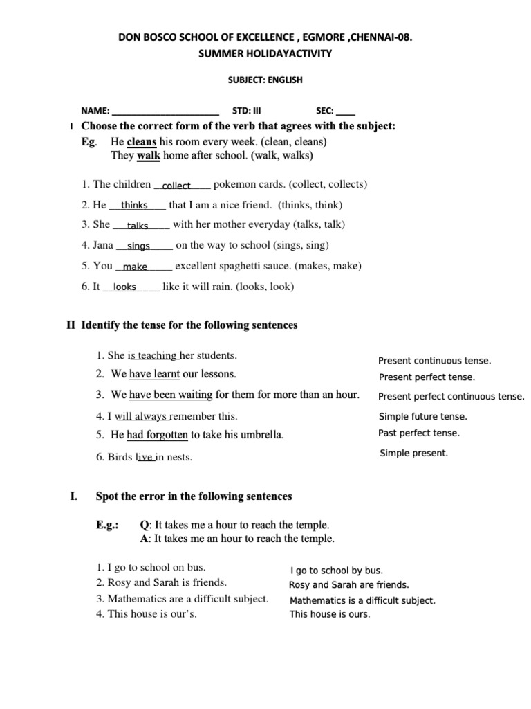 English Answers | PDF