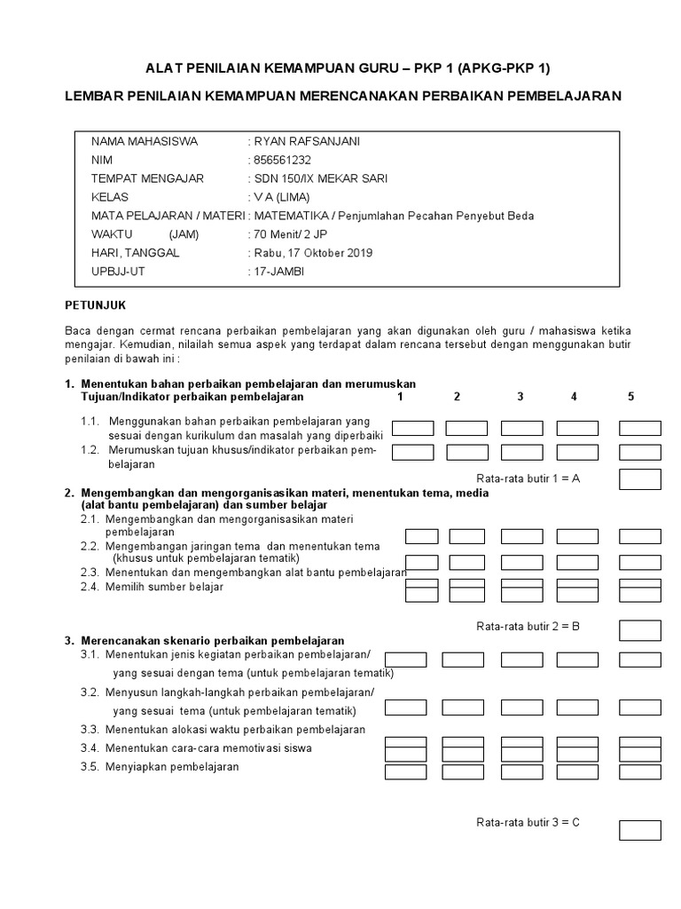 Apkg 1 Dan 2 | PDF | Karier & Perkembangan