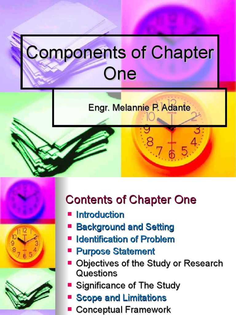 Chapter One | PDF | Scope (Computer Science) | Survey Methodology