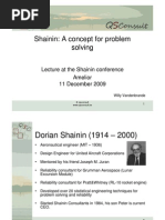 Shainin | PDF | Experiment | Causality