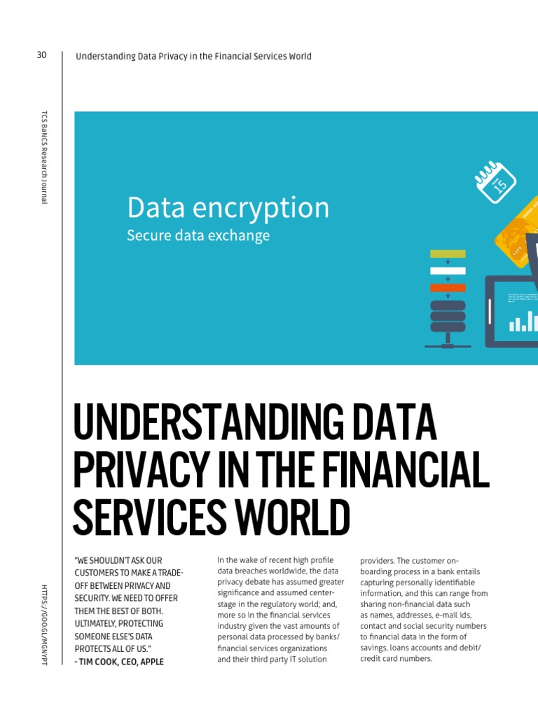 30 Understanding Data Privacy in The Financial Services World | PDF ...